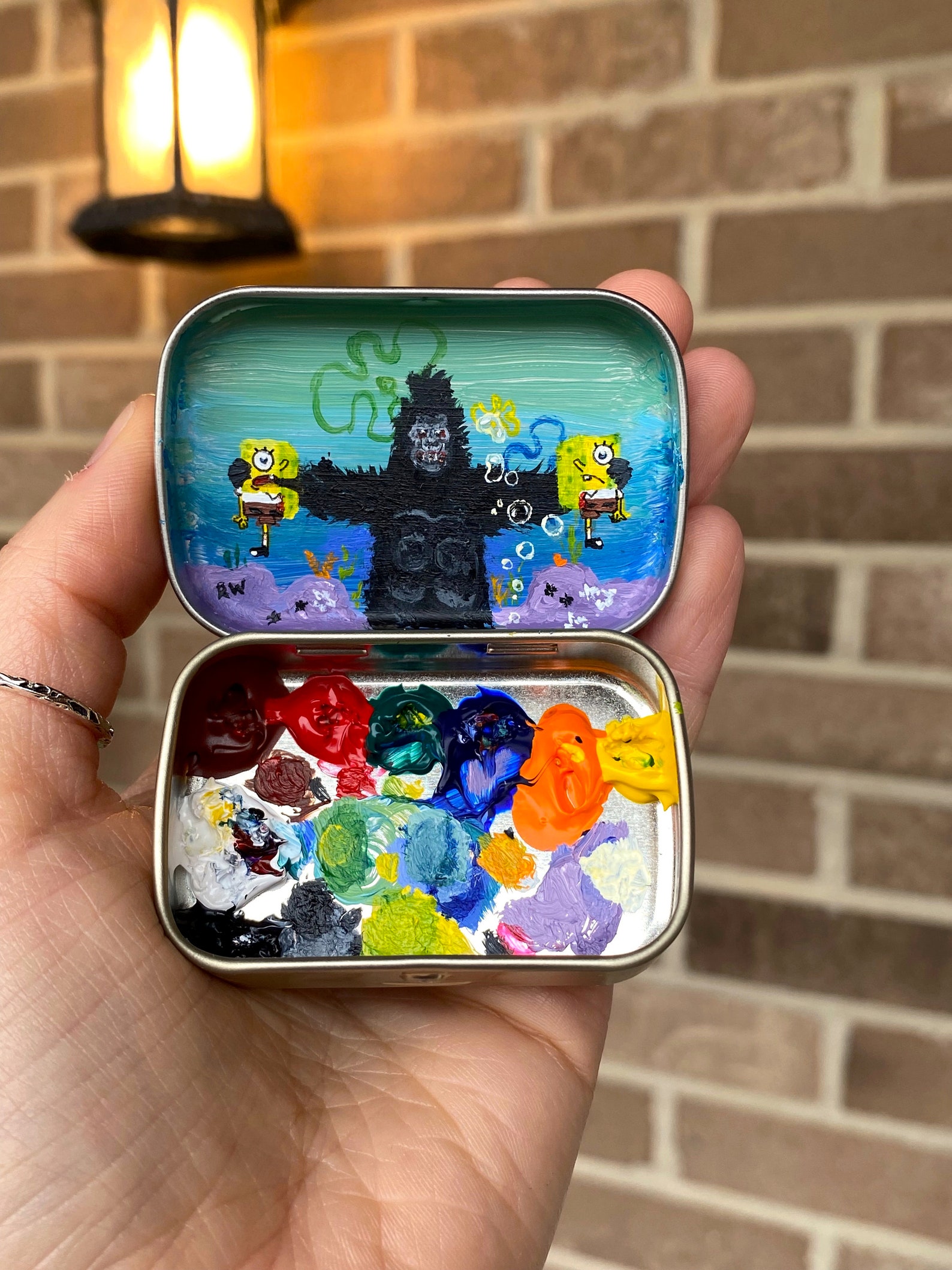 Painting in an Altoids Tin, Altoid Tin Painting, Mini Painting ...