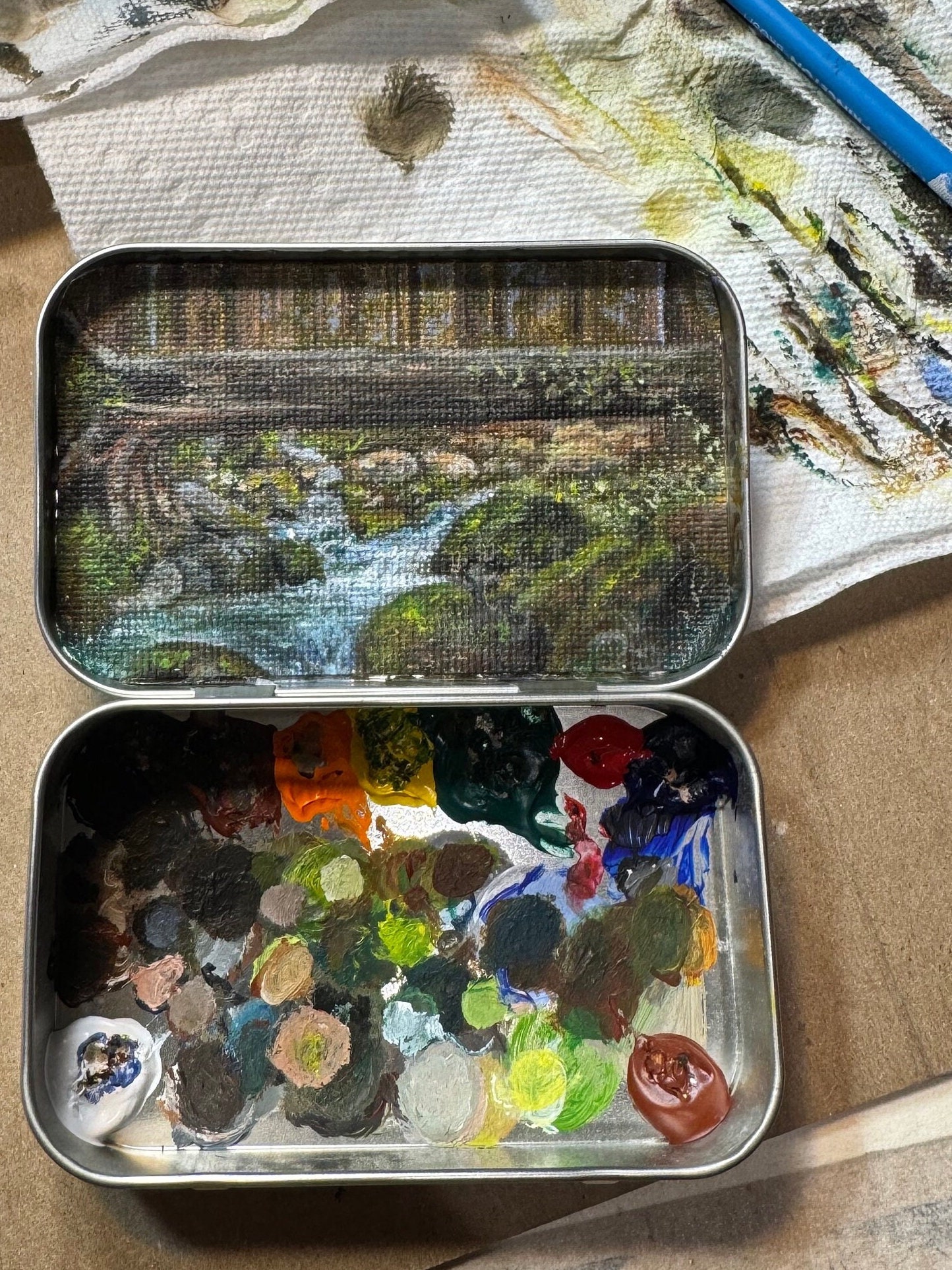 Painting in an Altoids Tin, Altoid Tin Painting, Mini Painting ...