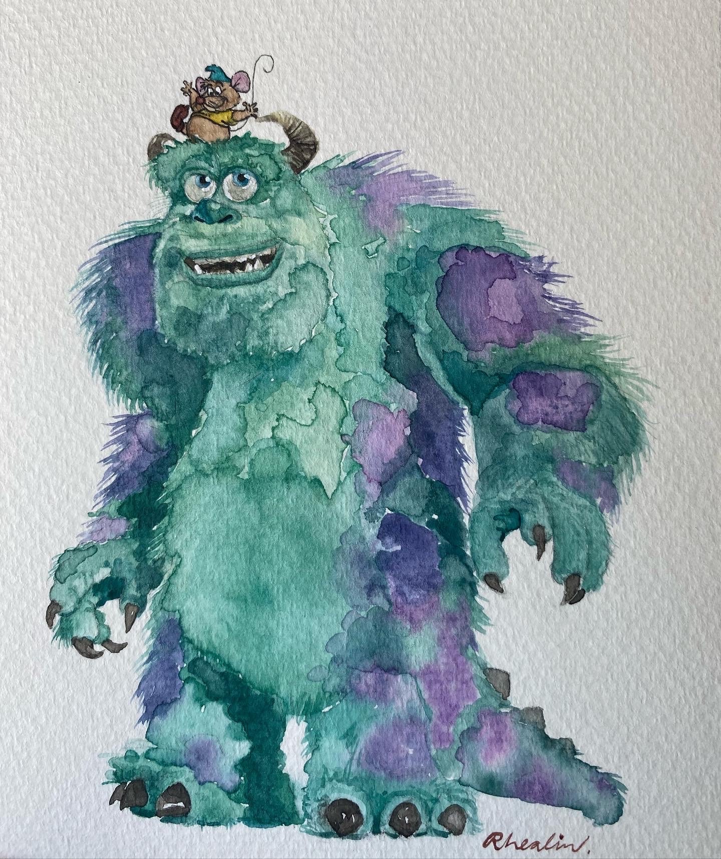 Monster University Sulley Drawing