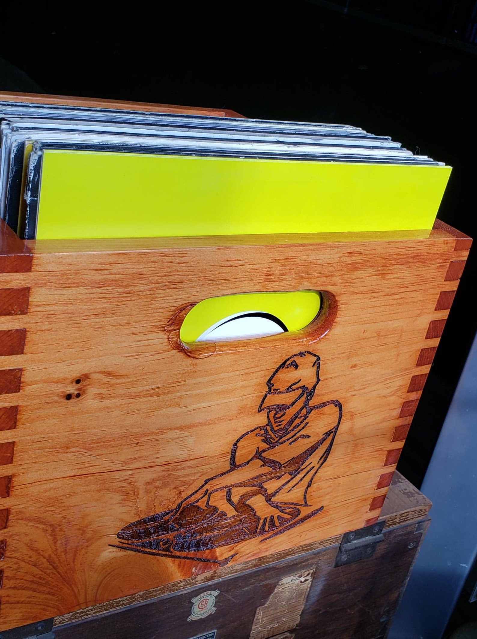 12 DJ Vinyl Record Crates Stained With Dovetail Joints - Etsy