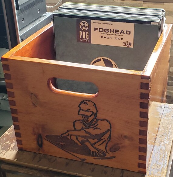 12 DJ Vinyl Record Crates Stained With Dovetail Joints - Etsy