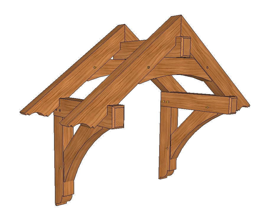 32" X 54" Timber Frame Entry Roof Plan Set - Etsy