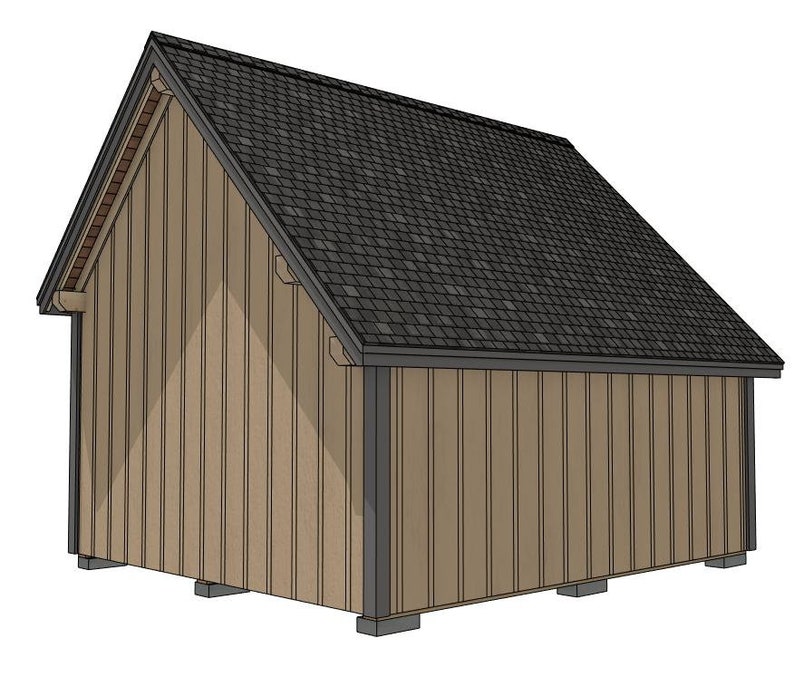 14' X 16' Enfield Shed III Timber Frame Plan Set - Etsy