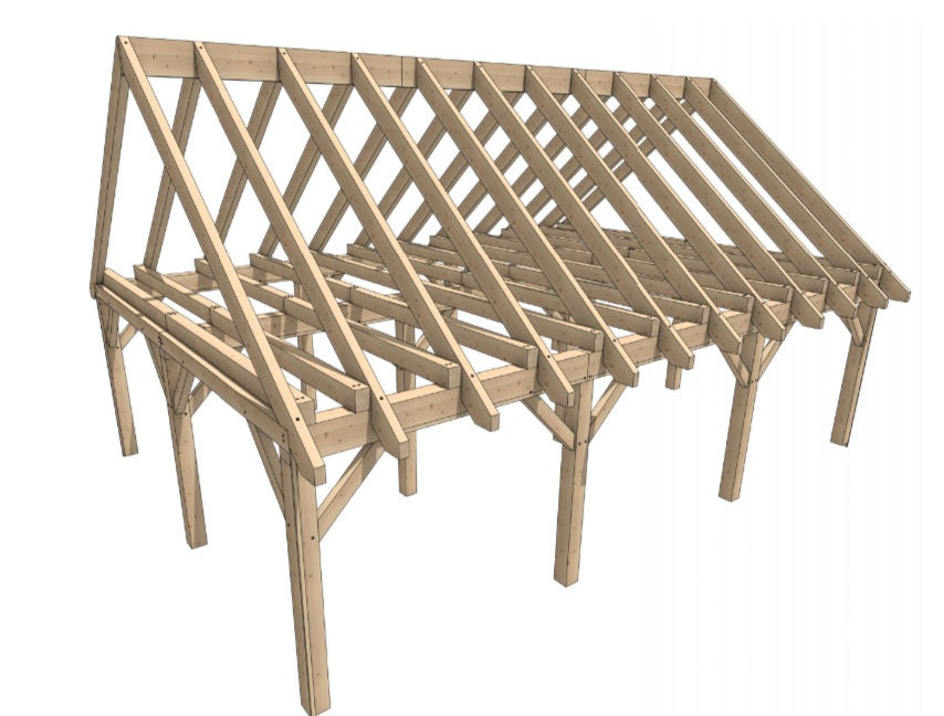 22' X 32' Westfield Barn II Timber Frame Plan Set - Etsy