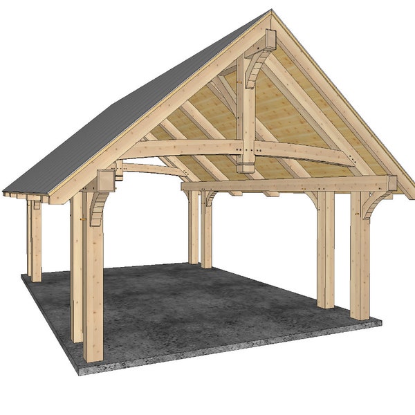 Timber Frame Pavilion - Etsy
