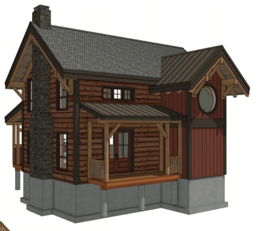 18' X 30' Chestnut Cabin I Timber Frame Plan Set - Etsy