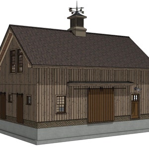32' X 36' Roxbury Barn I Timber Frame Plan Set - Etsy