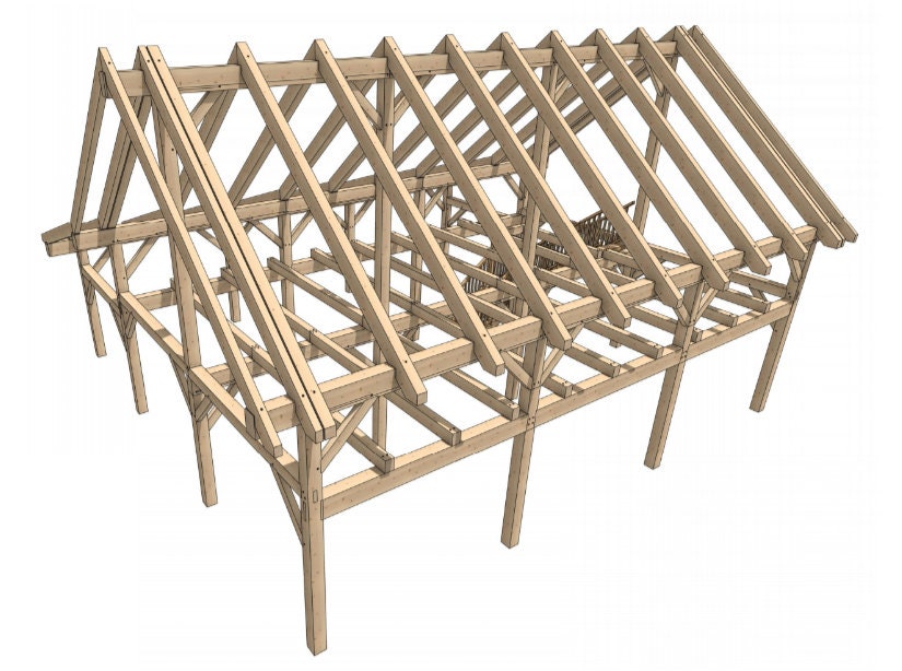 34' X 36' Roxbury Barn II Timber Frame Plan Set - Etsy
