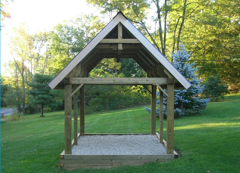 8' X 12' Post and Beam Dog Kennel DIY Building Plans - Downloadable PDF ...