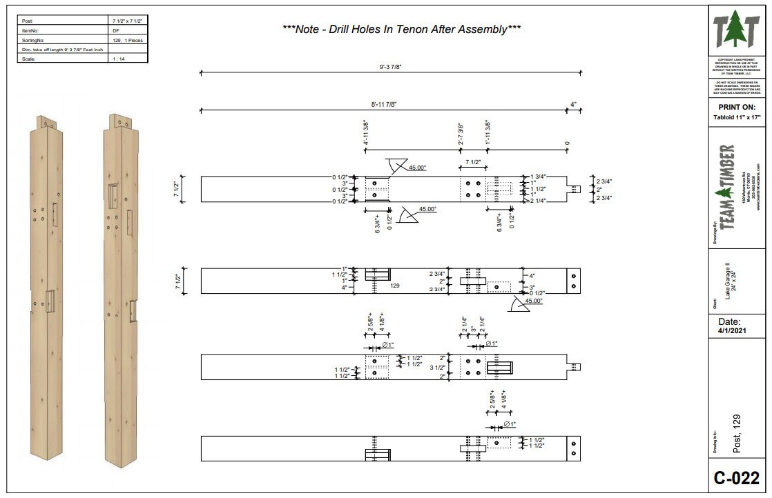 24' X 24' Timber Frame Shed Roof Garage Full Plan Set - Etsy