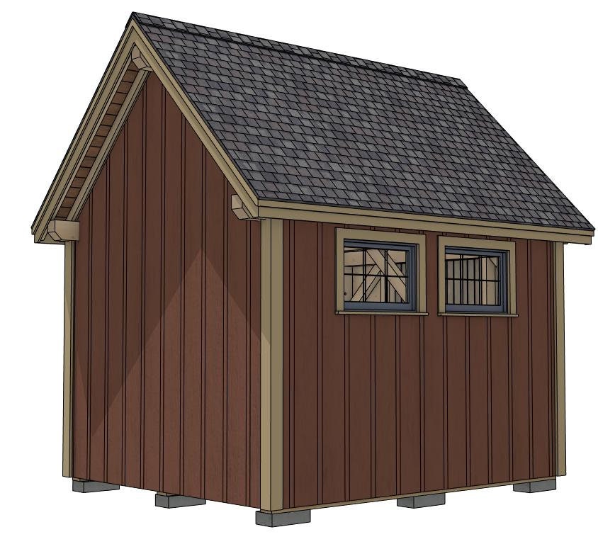 10' X 12' Bridgewater Shed II Timber Frame Plan Set - Etsy