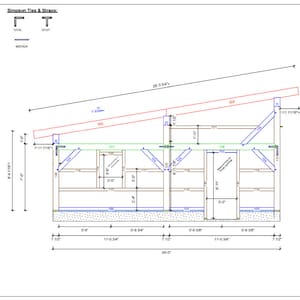 24' X 24' Timber Frame Shed Roof Garage Full Plan Set - Etsy