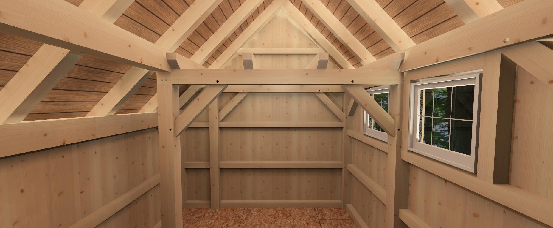 10' X 10' Enfield Shed I Timber Frame Plan Set - Etsy
