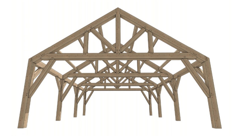 30' X 42' Woodshop I Timber Frame Plan Set - Etsy