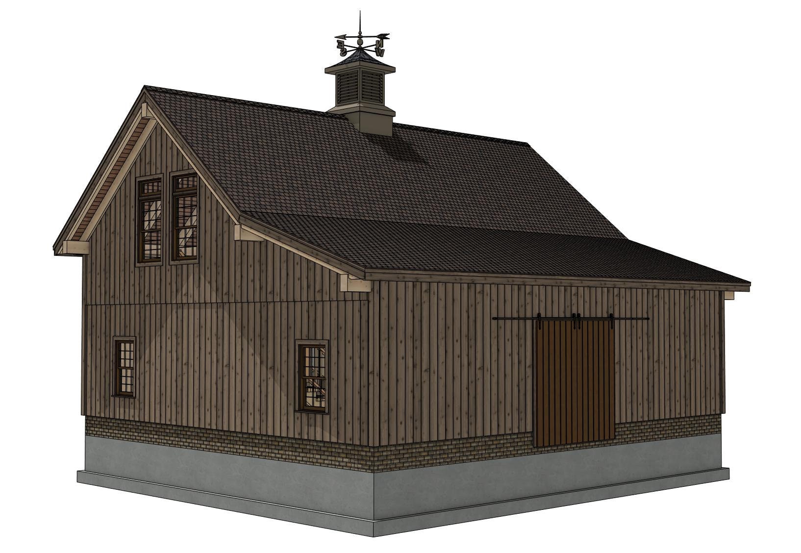 32' X 36' Roxbury Barn I Timber Frame Plan Set - Etsy