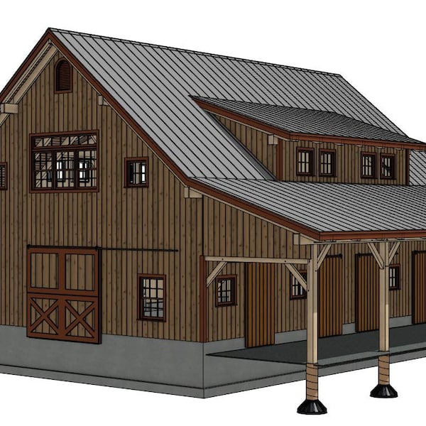 Mini Barn Plans - Etsy