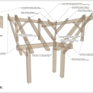 18' X 24' 3 Gable Timber Frame Pavilion - Etsy
