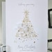 Sparkly Gold Christmas Card, Merry Christmas Card, Christmas Tree Card ...