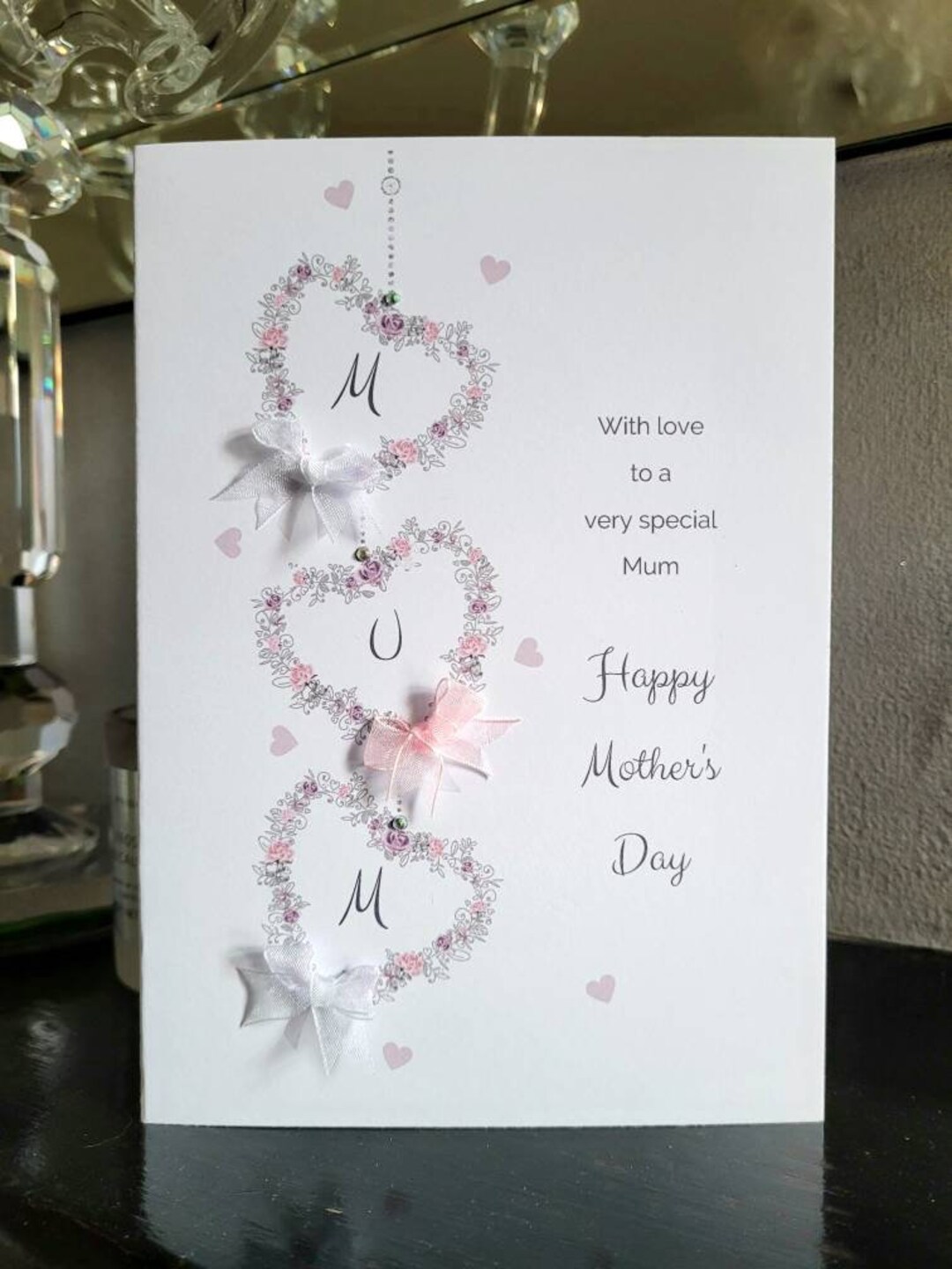 Mother's Day Card, Heart Mother's Day Card, Special Mother's Day Card ...