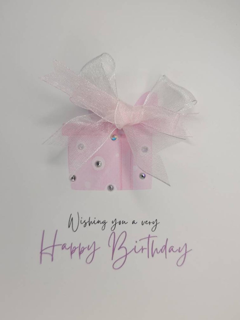 Present Birthday Card Happy Birthday Present Card Birthday - Etsy