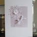 Handmade Flower Anniversary Card, Silver Gems and Satin Bow - Etsy