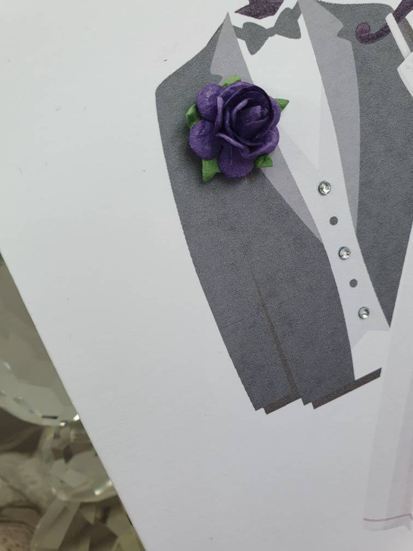 Personalised Wedding Dress and Suit Wedding Card Wedding - Etsy