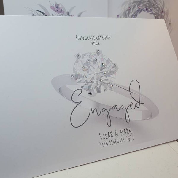 Engagement Card - Etsy