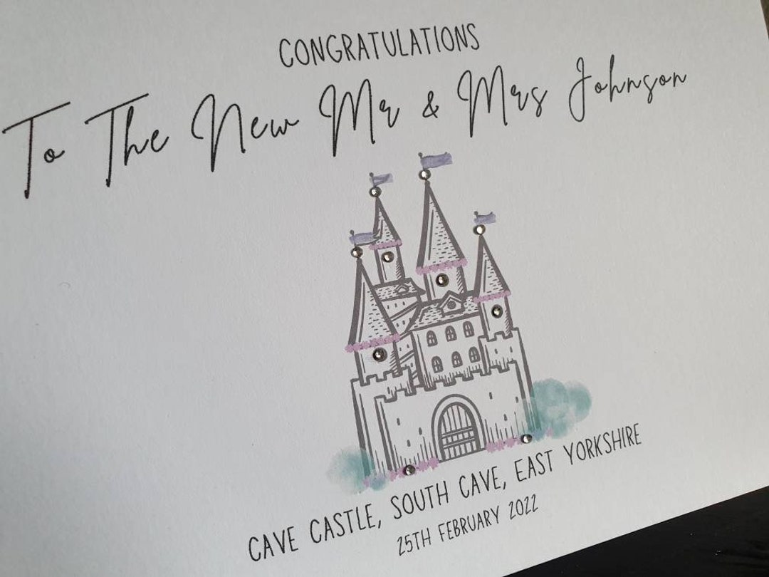 Wedding Venue Personalised Card, Wedding Venue Card, Wedding Card ...