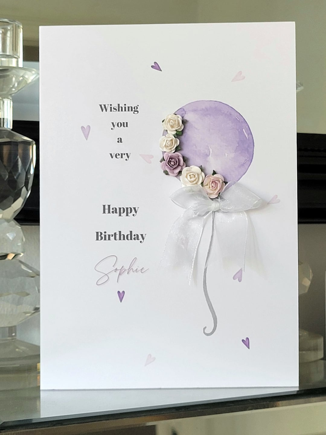 Birthday Card, Personalised Name Birthday Card, Female Birthday Card ...