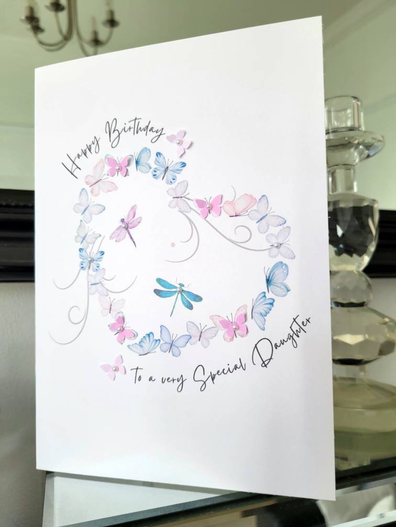 Special Daughter Birthday Card, Daughter Happy Birthday Card, Butterfly ...