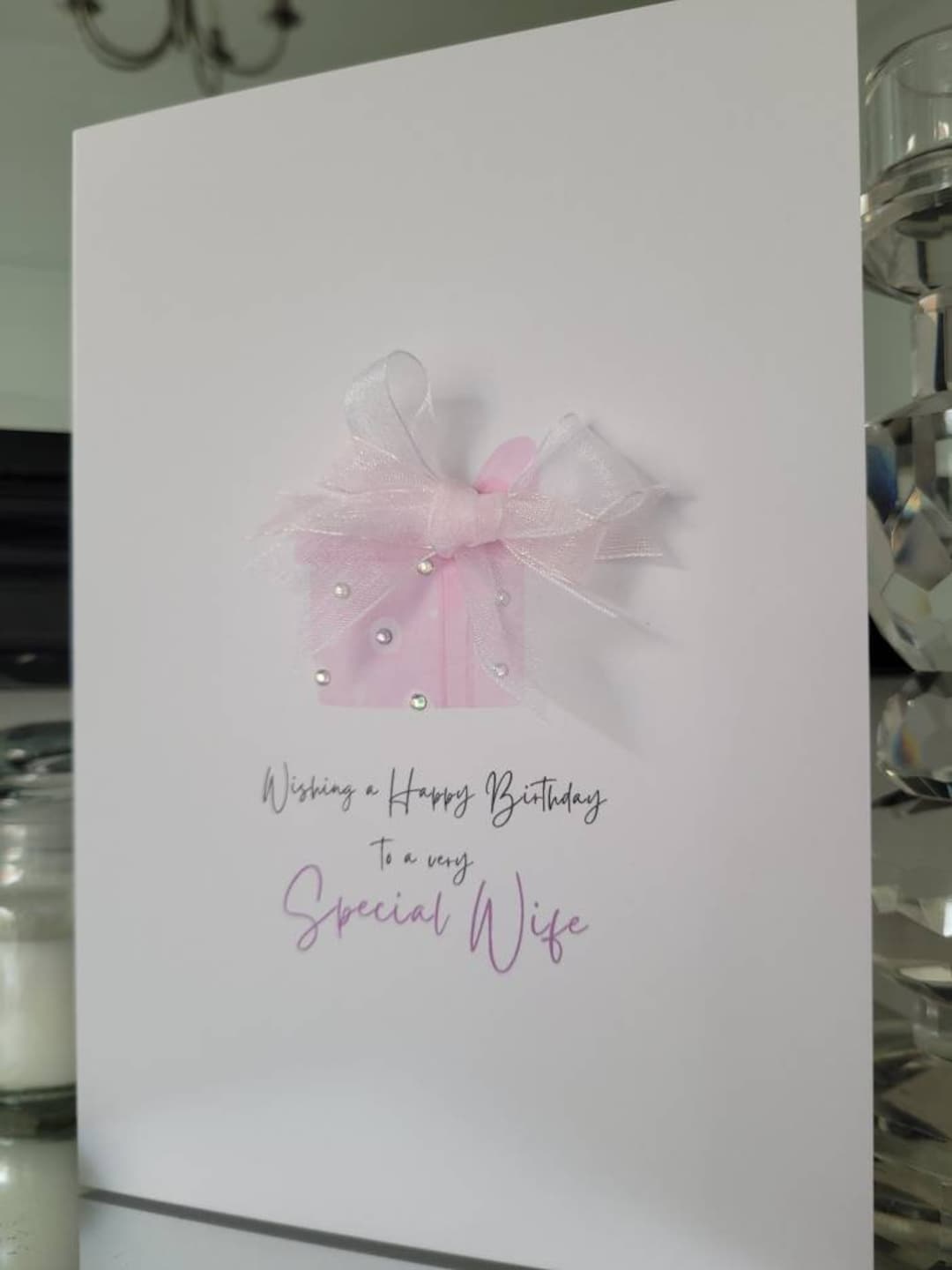 Special Wife Present Birthday Card, Happy Birthday Present Card, Wife ...