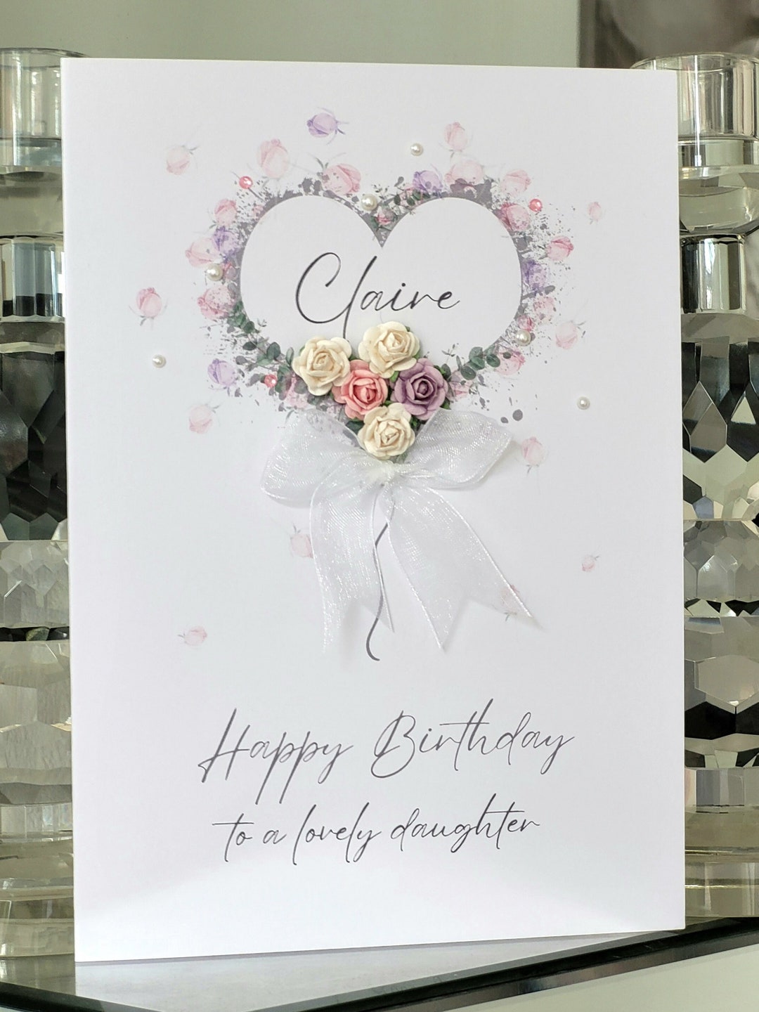 Daughter Birthday Card, Personalised Daughter Card, Happy Birthday ...