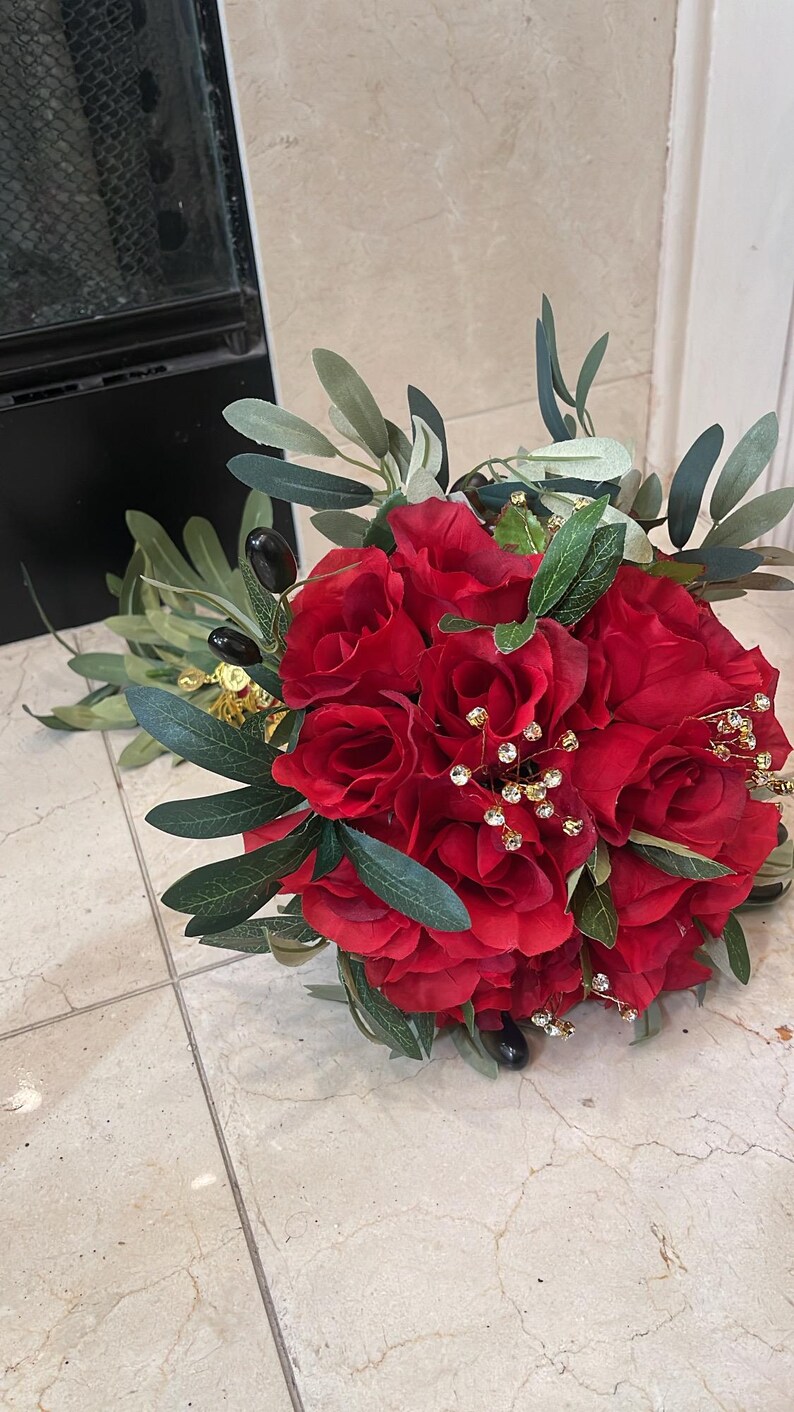 Olive Branch Henna Bouquet - Etsy
