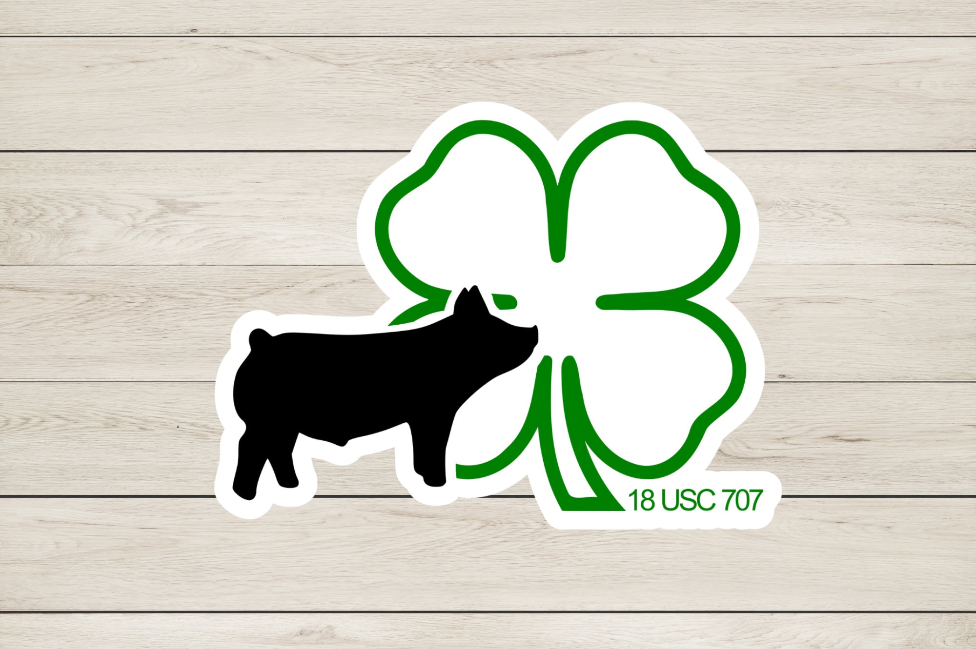 4H Swine Showmanship Sticker, Sticker for Junior Fair Kids, Pig 4H ...
