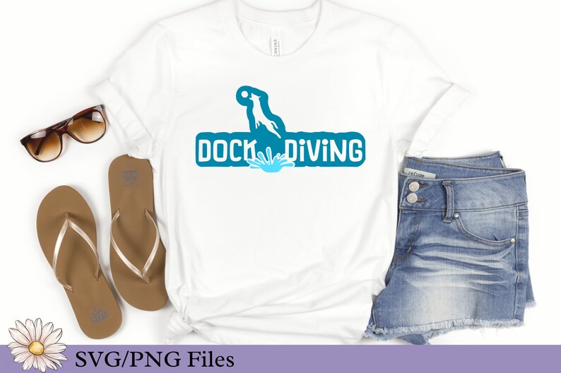 Dog Dock Diving SVG for Vinyl Decal Dock Dog PNG for - Etsy