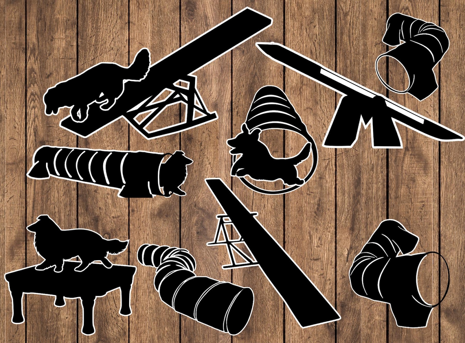 Build Your Own Agility Course PNG Files, Agility Dog Lover Clipart ...
