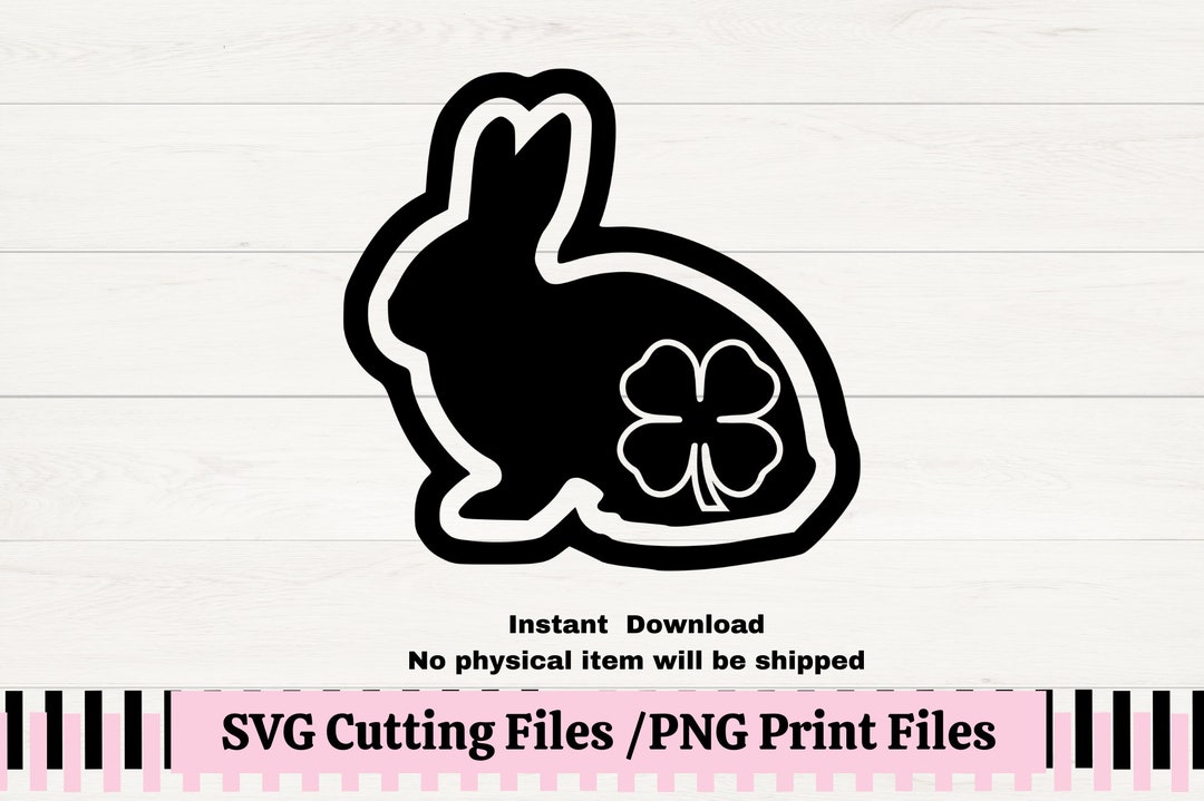 4H Clover SVG for Decals, 4H Rabbit Showmanship Svg for T-shirt, 4H ...