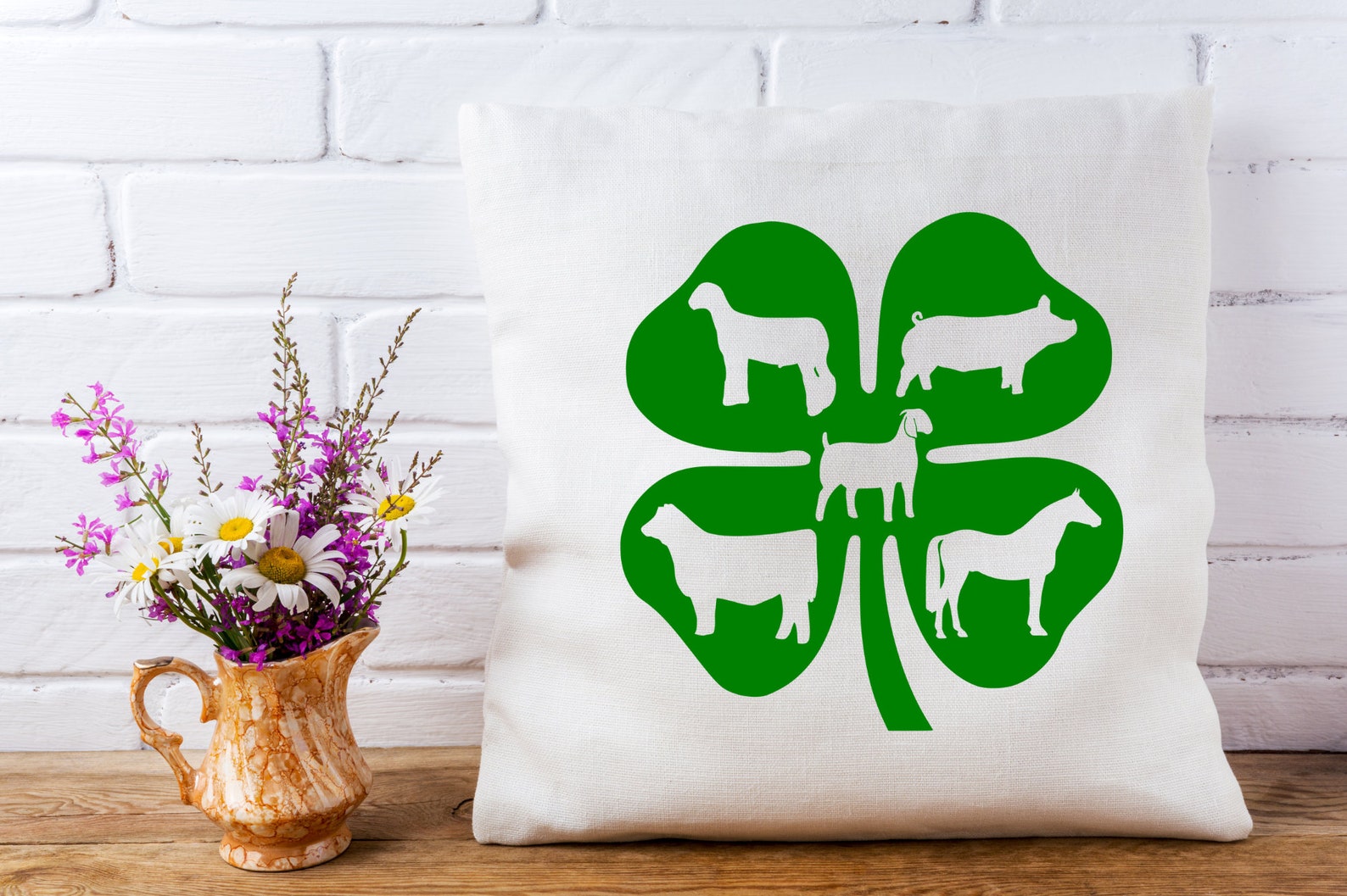 4H Clover SVG, County Fair Showmanship PNG, Livestock Farm Animals ...