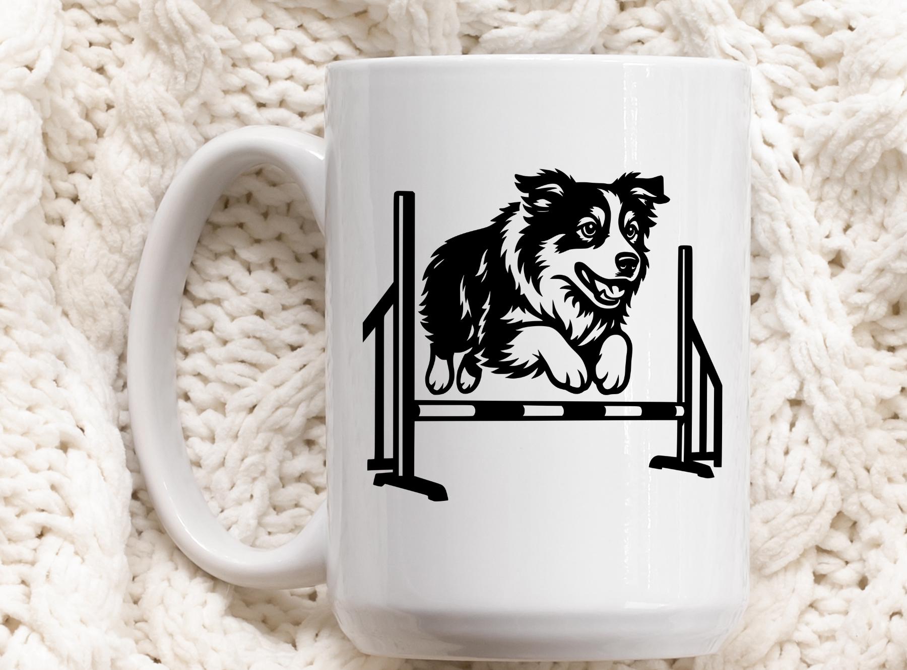 Aussie Agility Dog SVG for Vinyl Decals, Australian Shepherd Agility ...