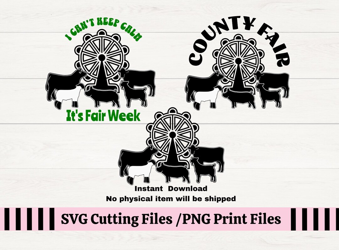 County Fair Week SVG , County Fair Ferris Wheel Design for T-shirt, 4H ...