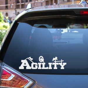 Pug Agility Dog SVG for Vinyl Car Decals, Gift for Agility Dog Lover ...