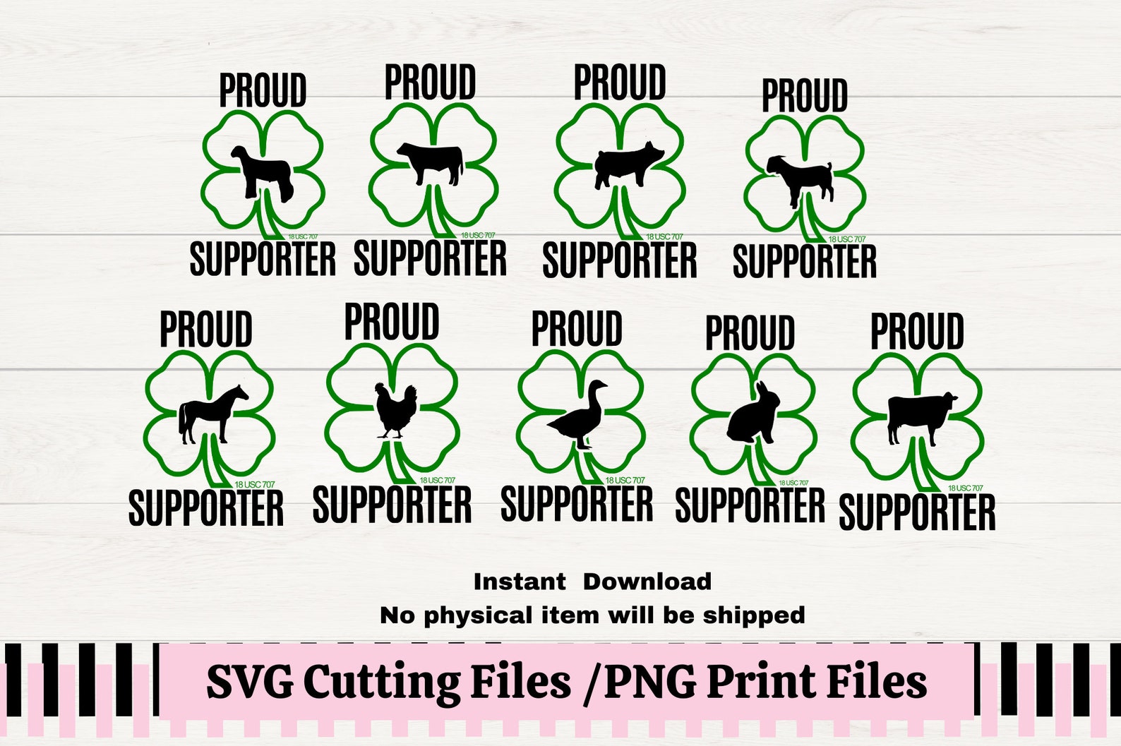 Proud 4H Supporter SVG for T-shirts Gift for 4H Sponsor - Etsy