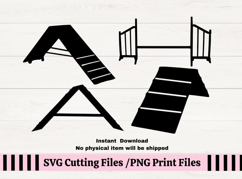Make Your Own Dog Agility Course SVG/PNG Bundle,19 Dog Agility ...