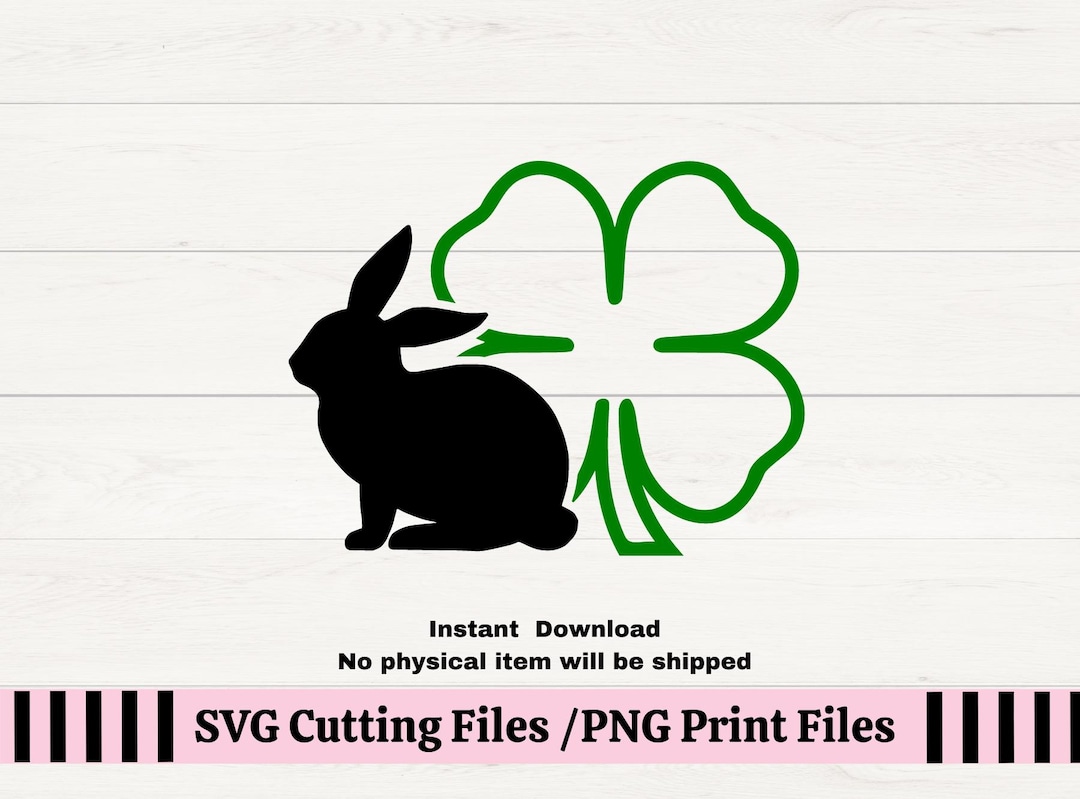 4H Clover SVG for Decals, 4H Rabbit Showmanship Svg for T-shirt, 4H ...
