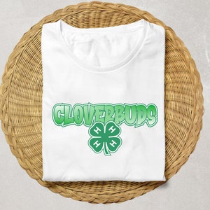 4H Cloverbuds PNG for T-shirts, 4H Clover PNG for Sublimation, 4H Club ...
