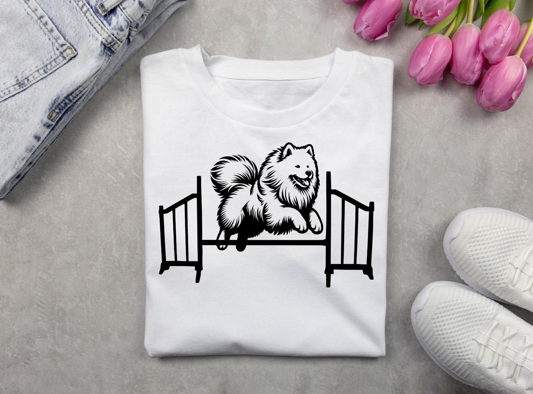 Samoyed Agility Dog SVG for Cutting Machines, Samoyed PNG for ...