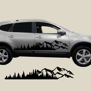 Vehicle Graphic SVG Mountain Range Car Decal Design - Etsy