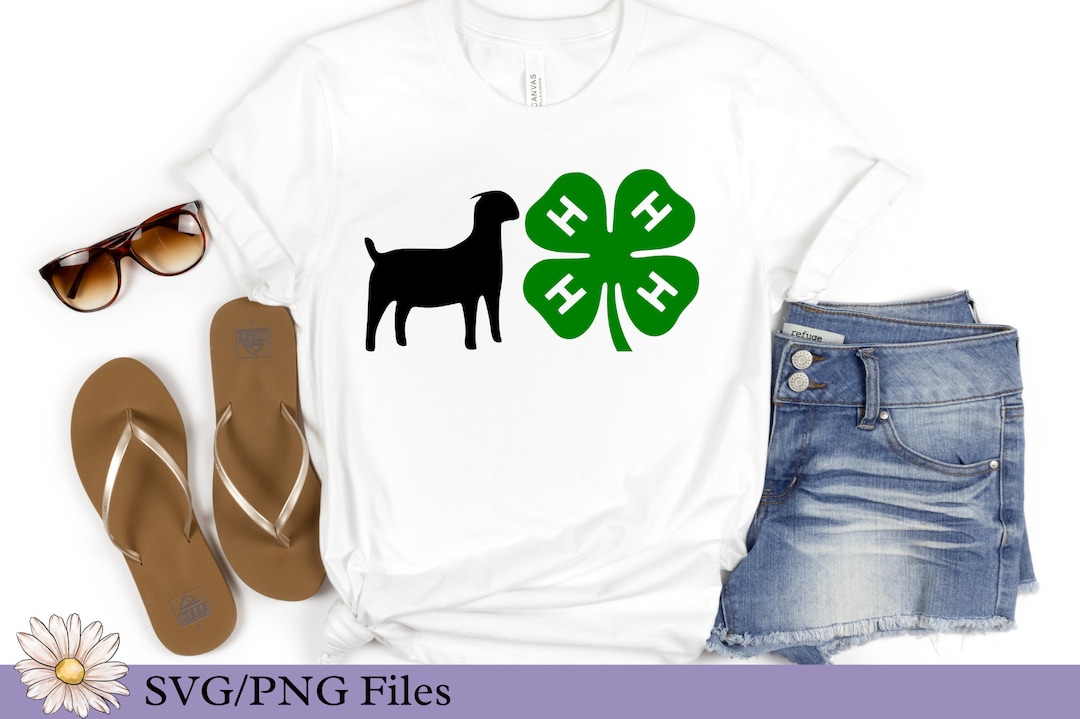 4H Clover SVG for Decals 4H Goat Showmanship Svg for T-shirt - Etsy