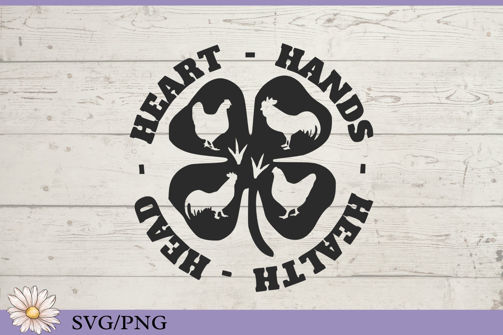 4H Clover SVG for Decals 4H Poultry Showmanship Svg for - Etsy
