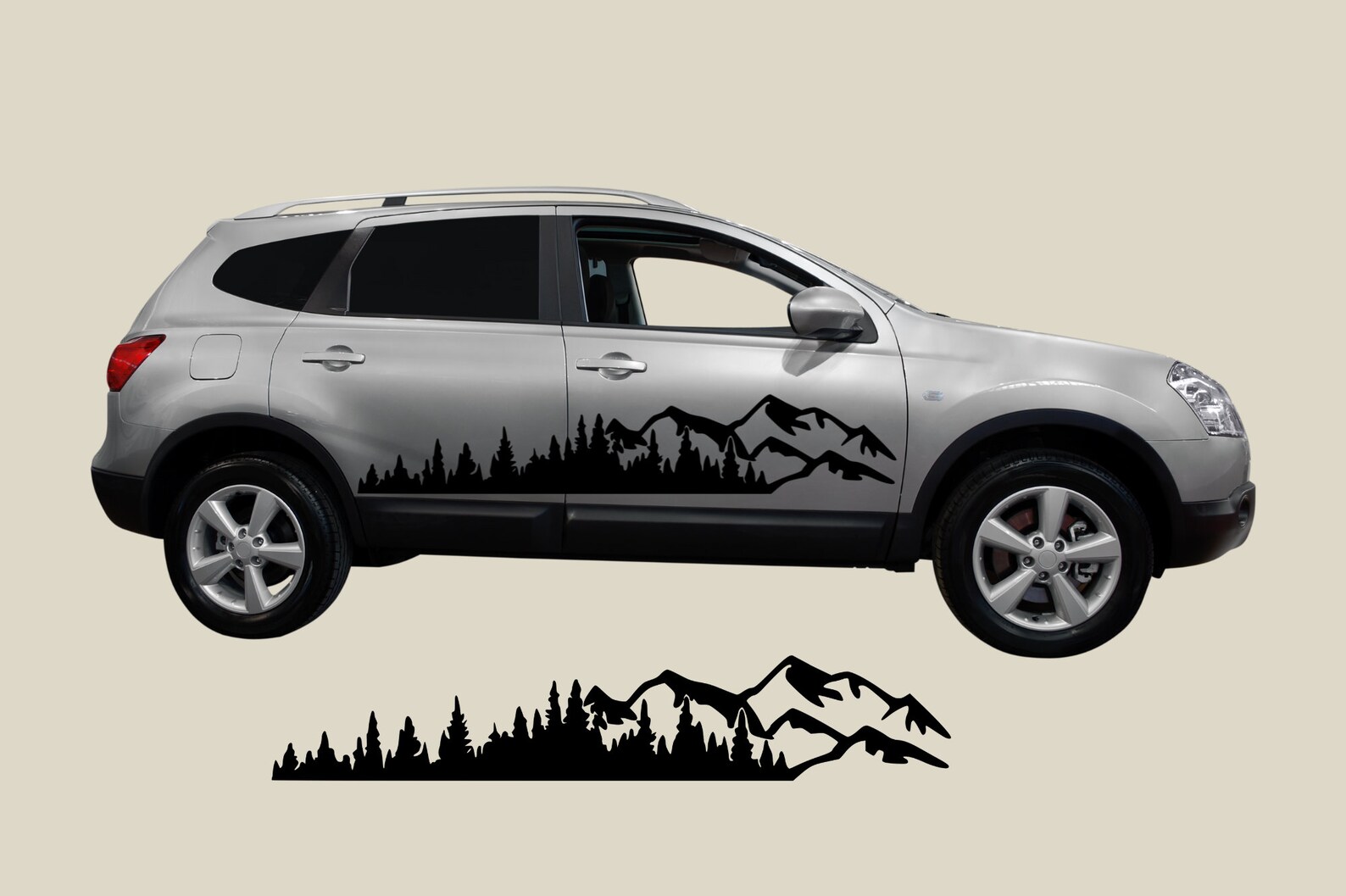 Vehicle Graphic SVG Mountain Range Car Decal Design - Etsy